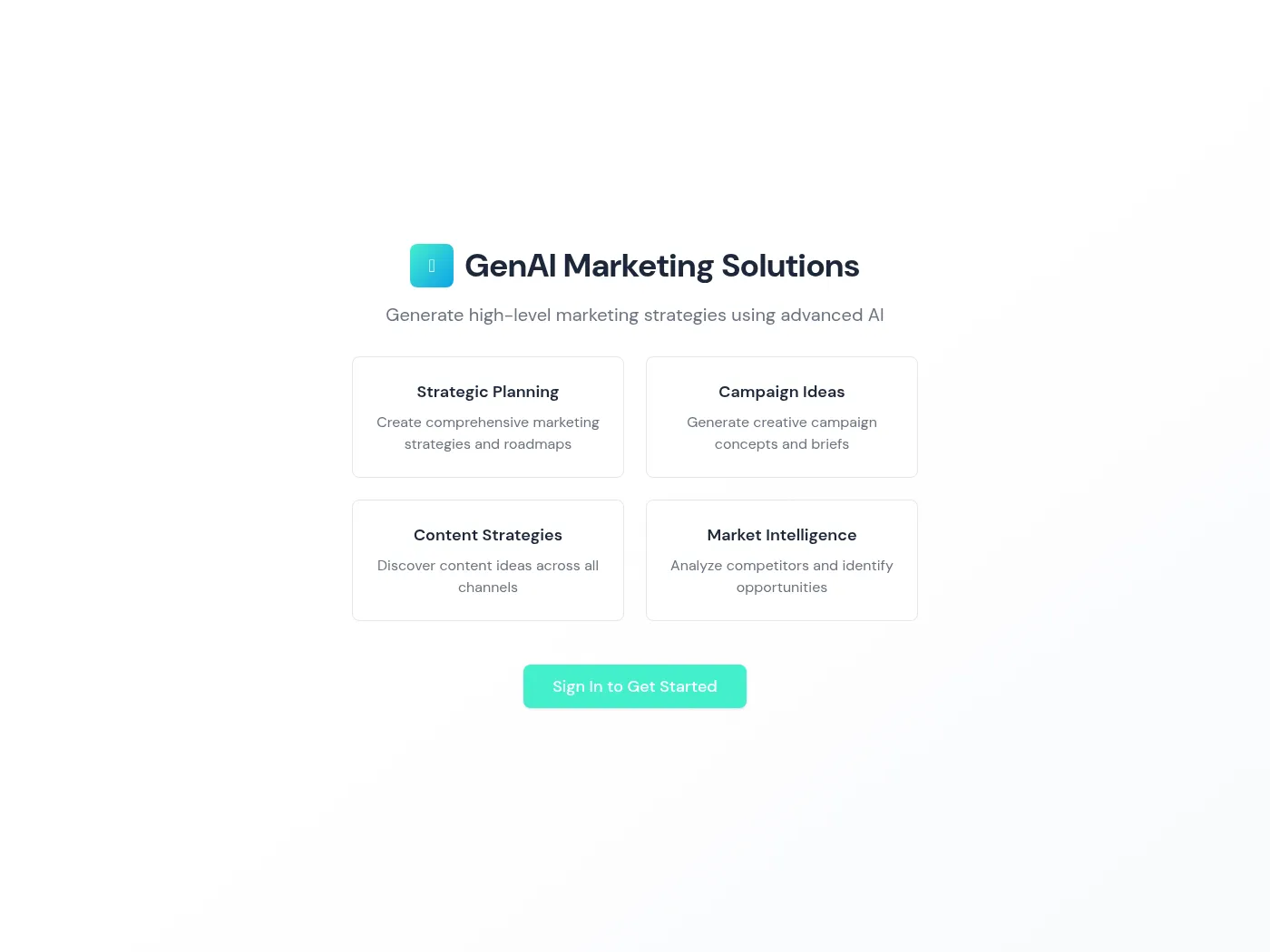 GenAI Marketing Solutions
