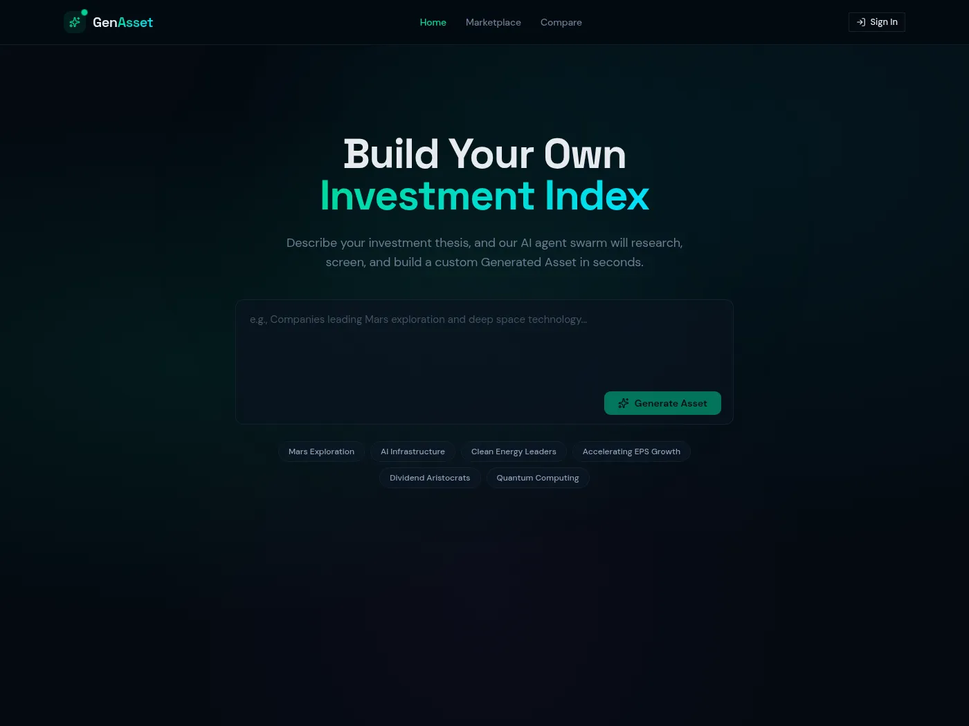 GenAsset Index Builder