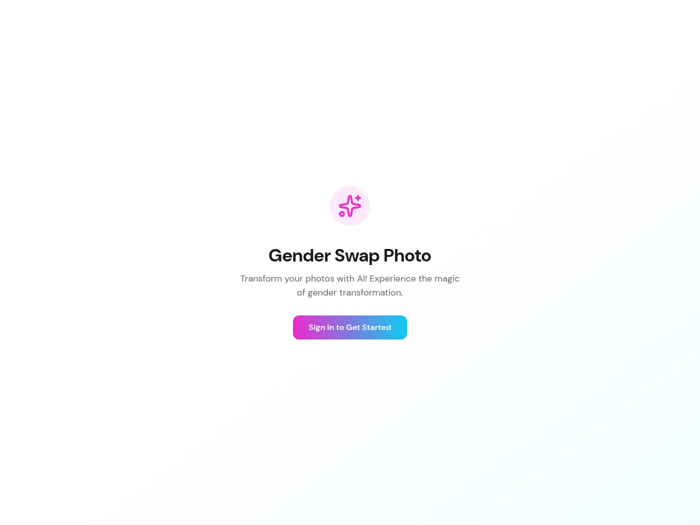 Gender Swap Photo App