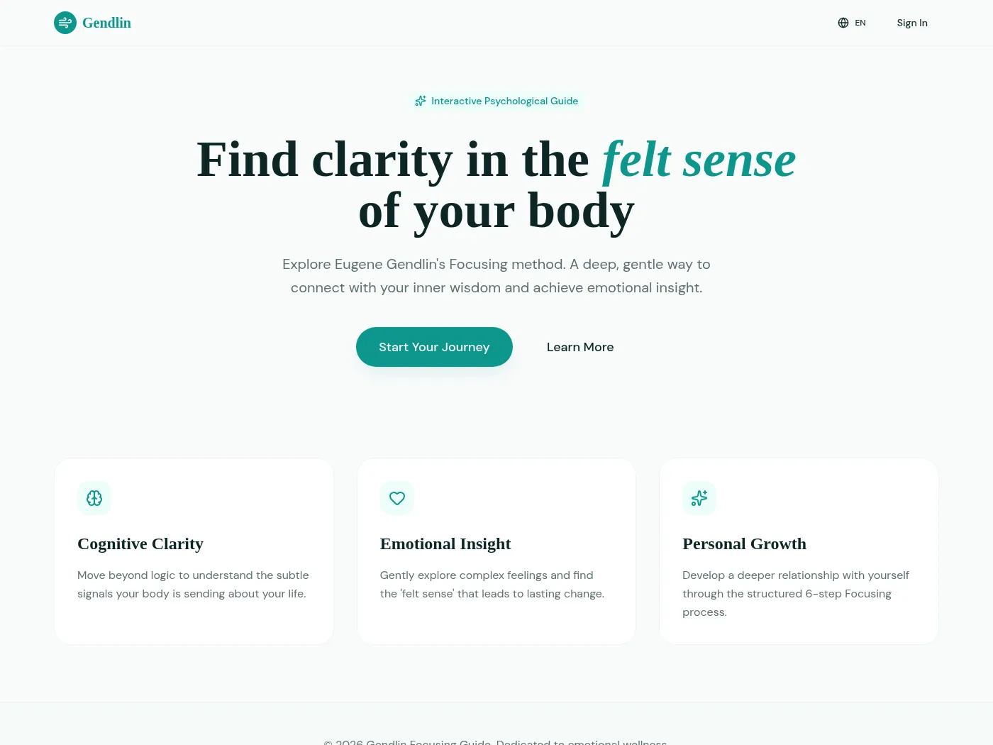 Gendlin Psychologist App