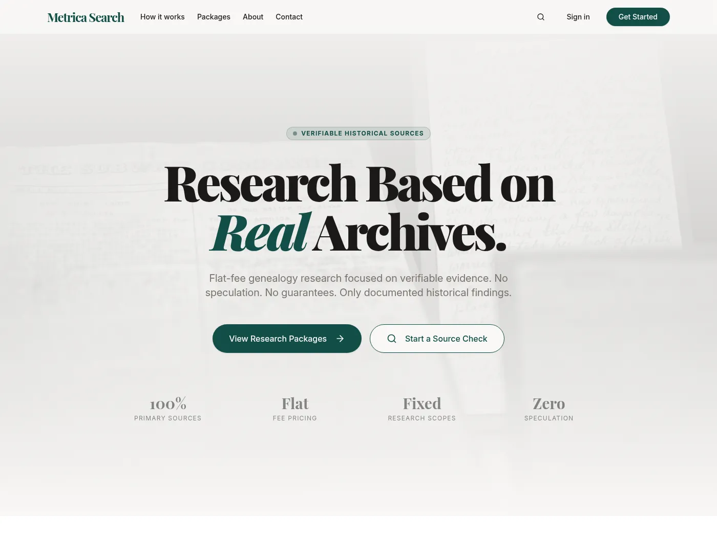 Genealogy Site Redesign
