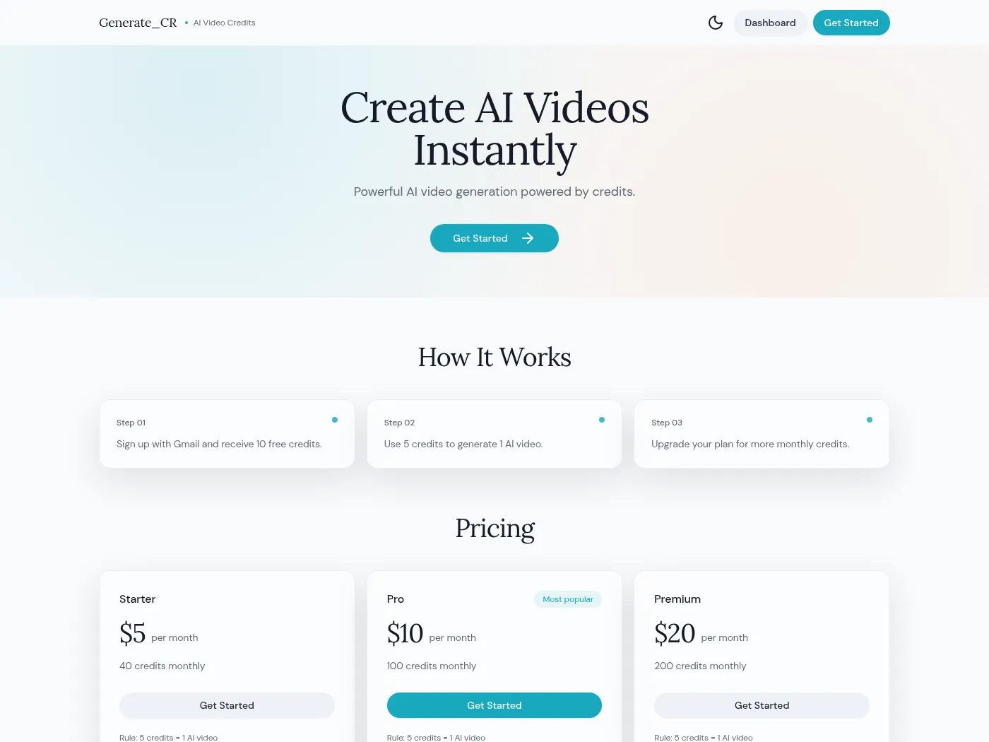GenerateCR AI Video