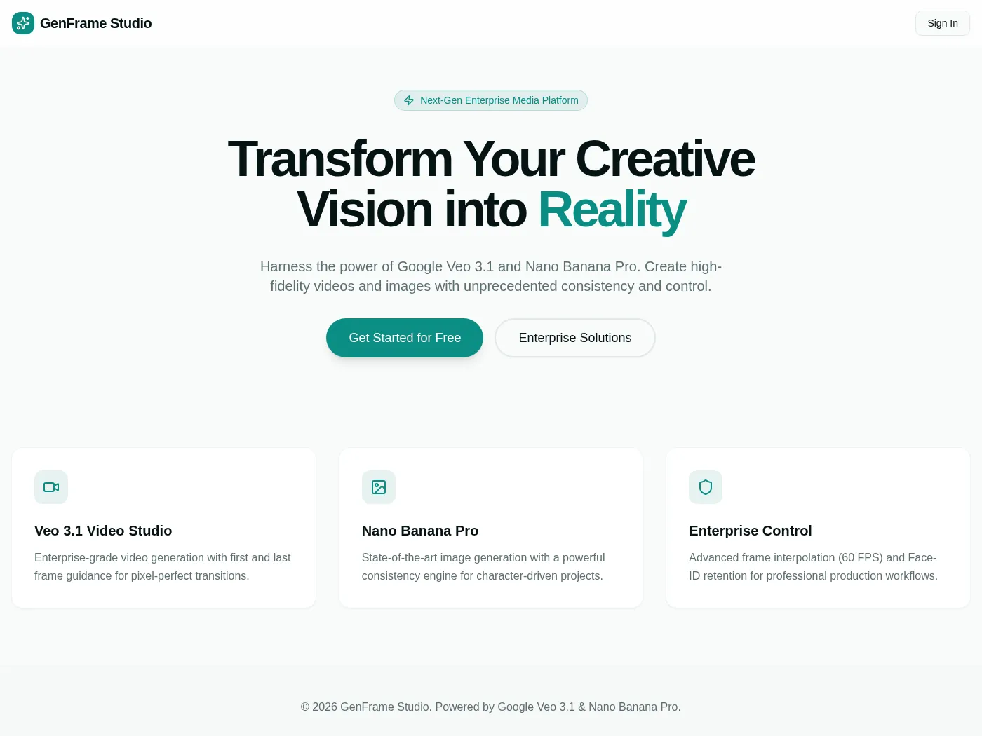 GenFrame Studio