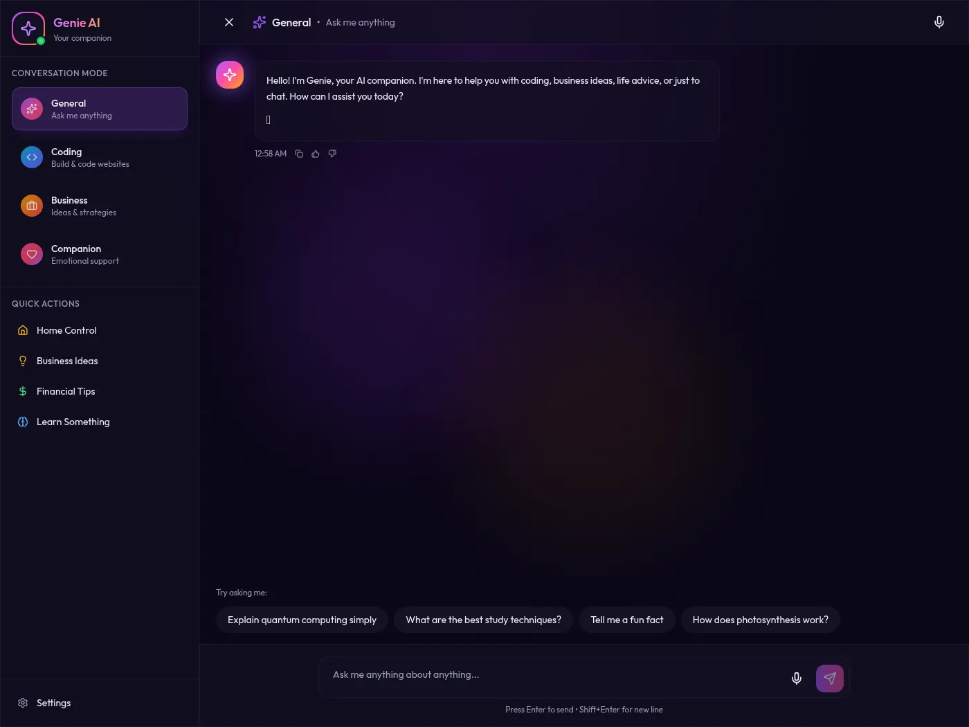 Genie AI Companion