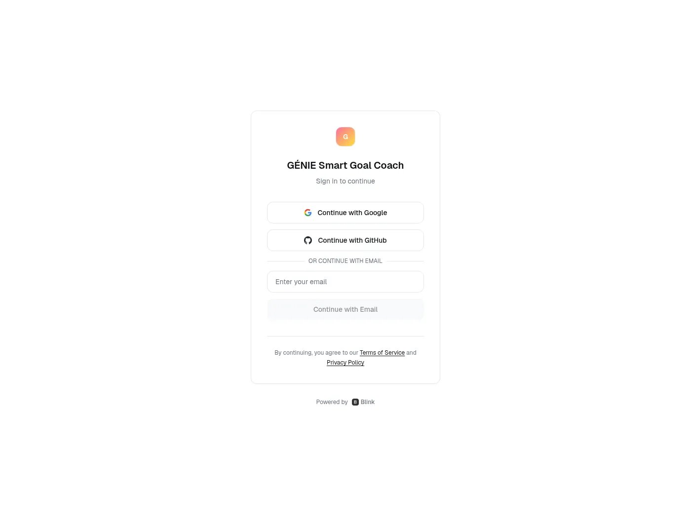 GÉNIE Smart Goal Coach