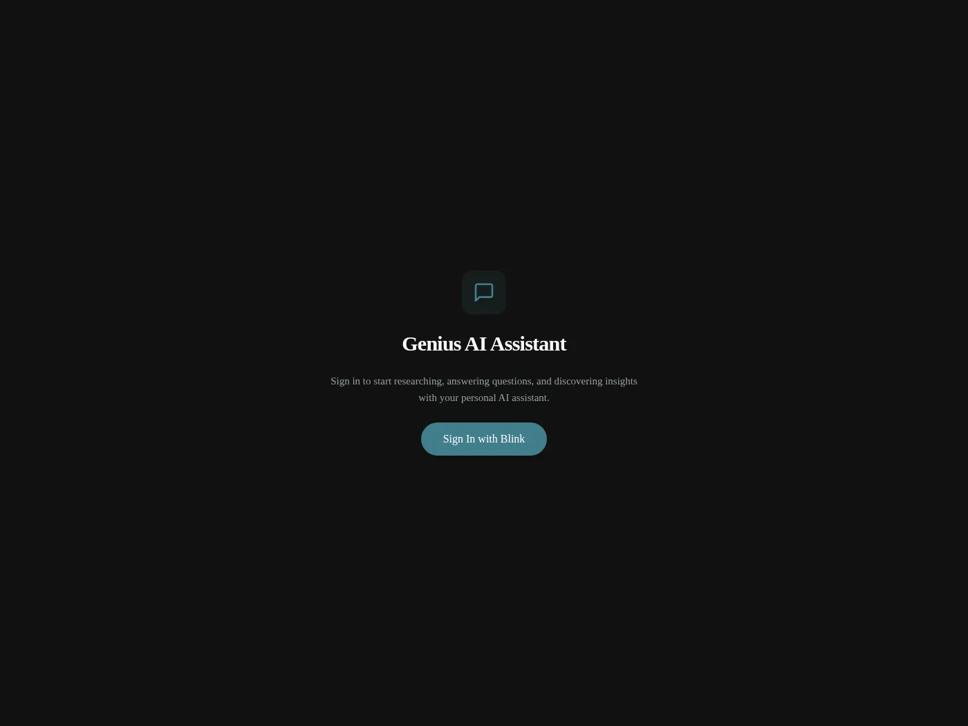 Genius AI Assistant
