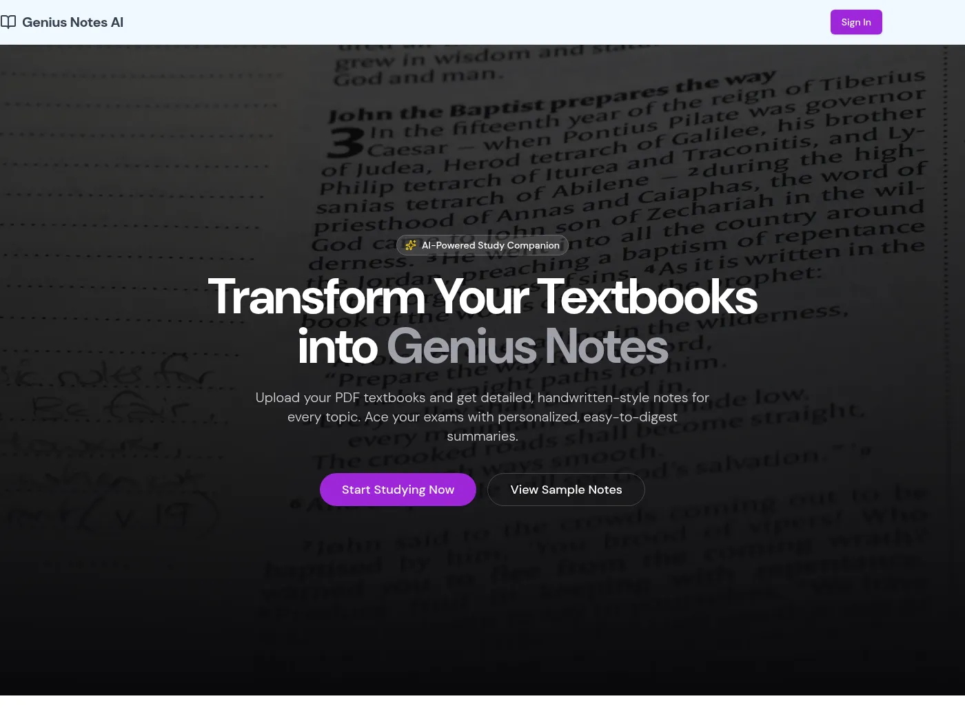 Genius Notes AI