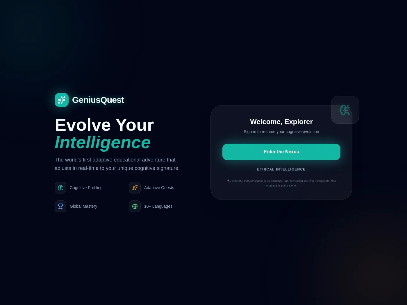 GeniusQuest Edu Game