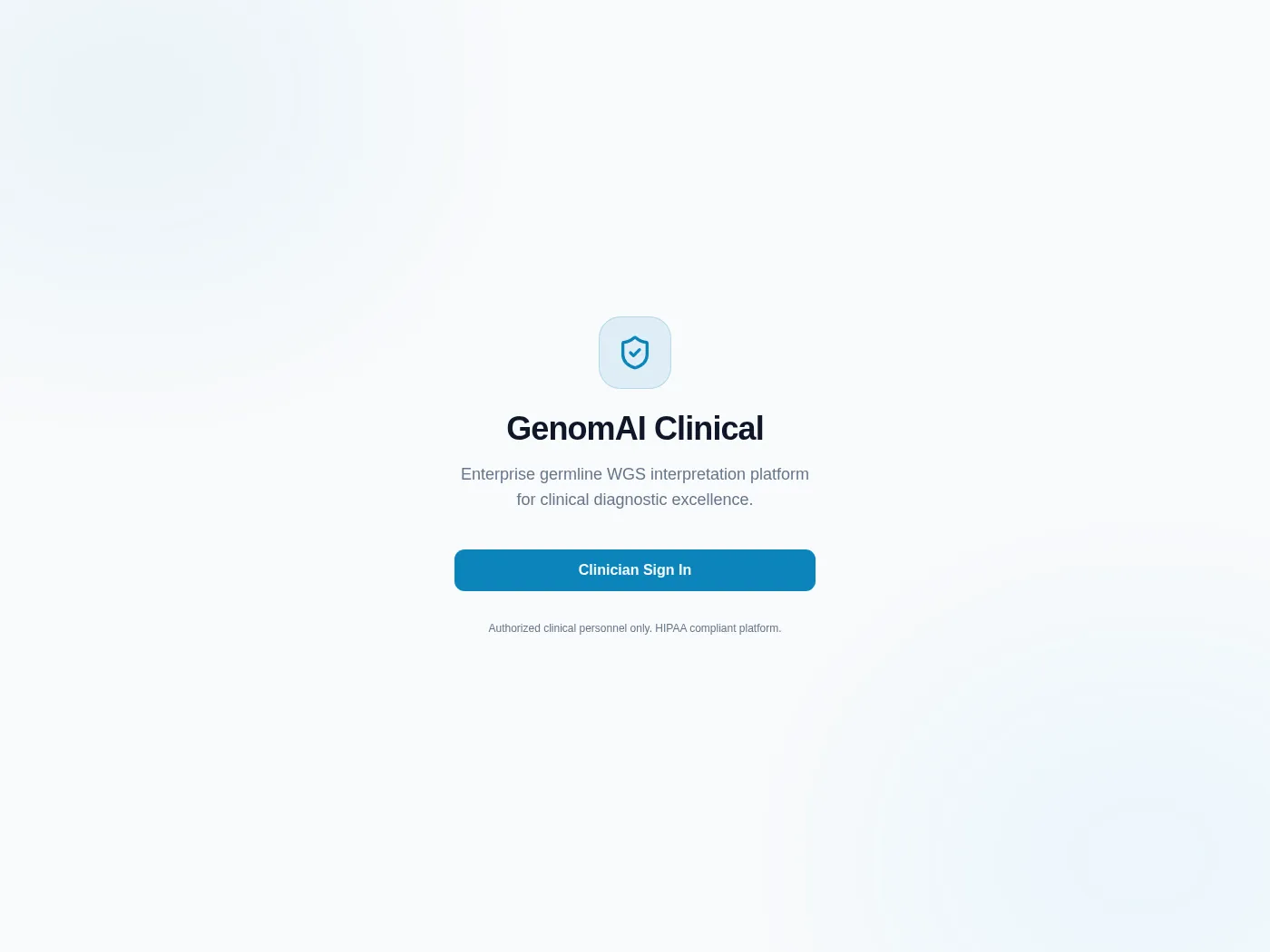 GenomAI Clinical Platform