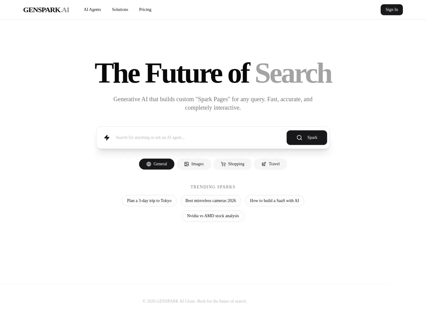 GENSPARK AI Clone