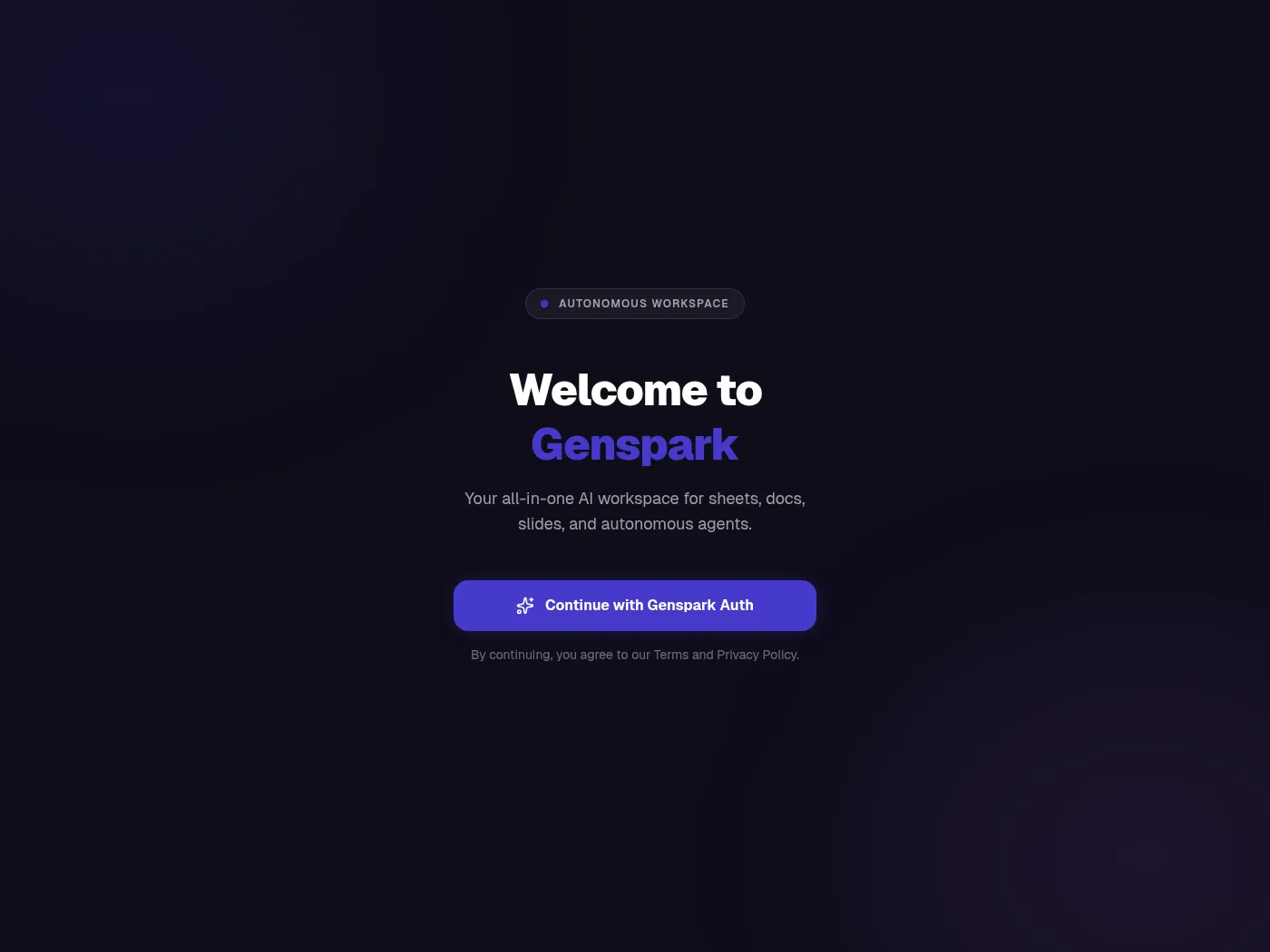 Genspark AI Workspace Clone