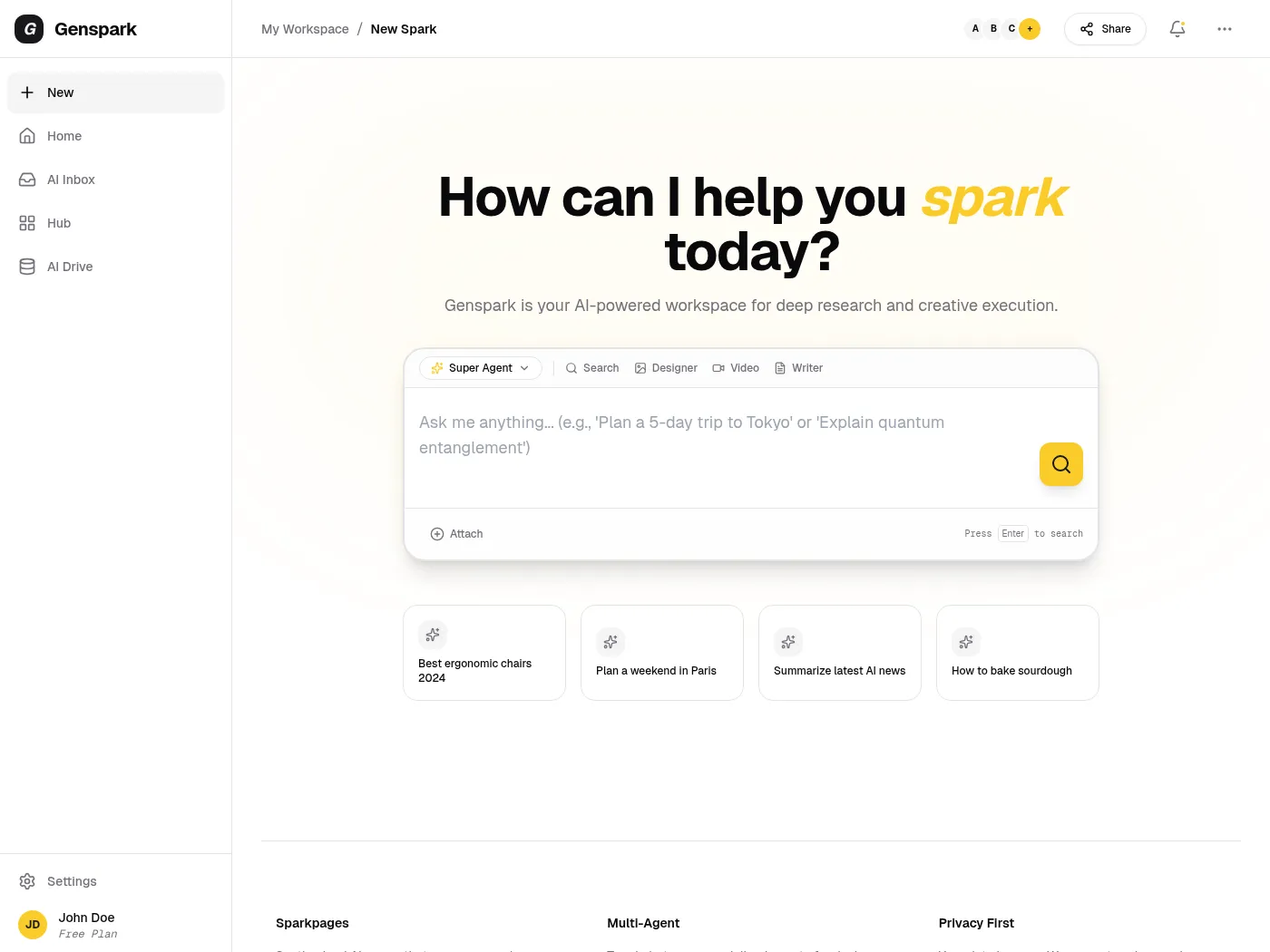 Genspark Site Clone