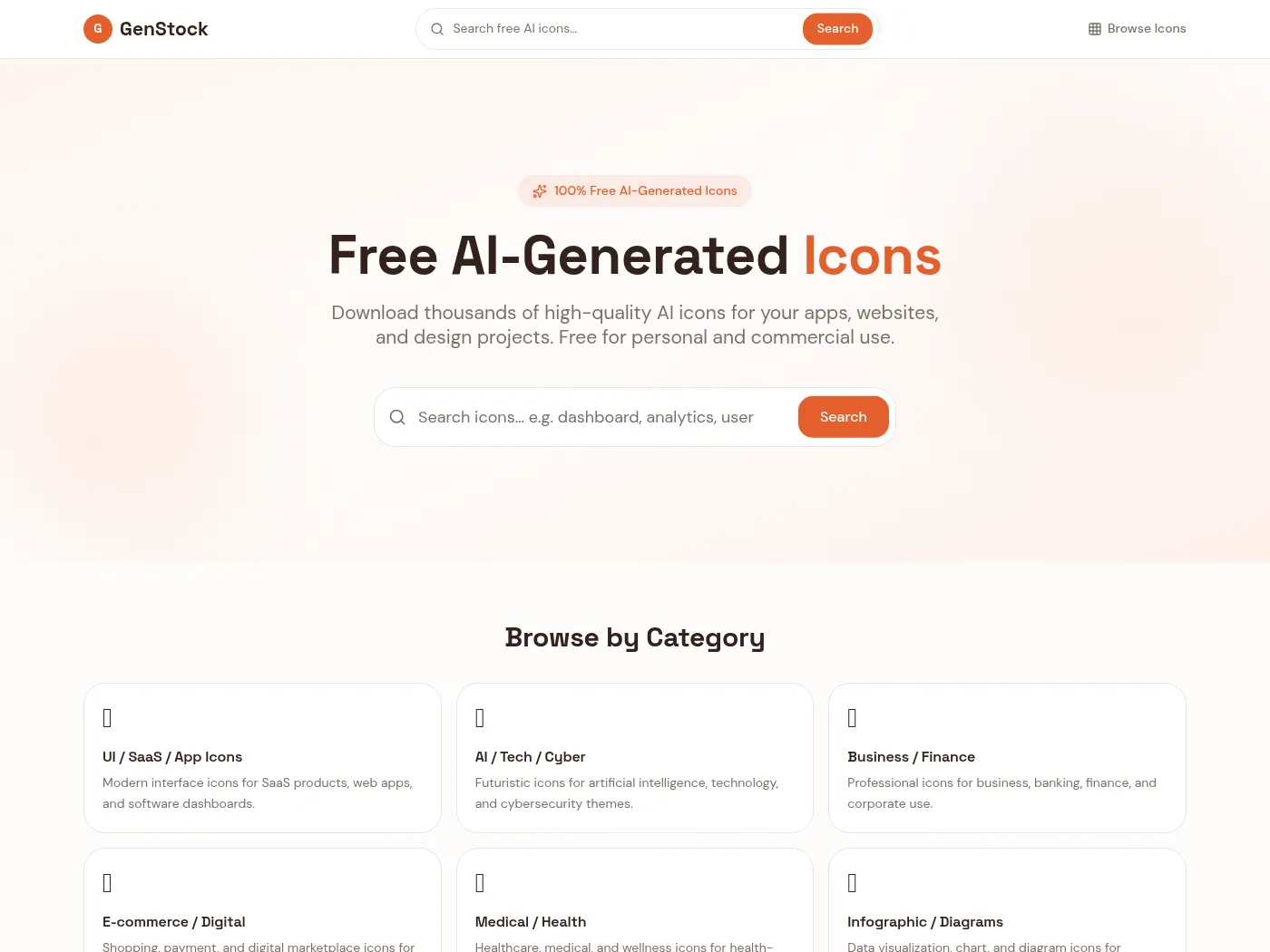 GenStock AI Icons