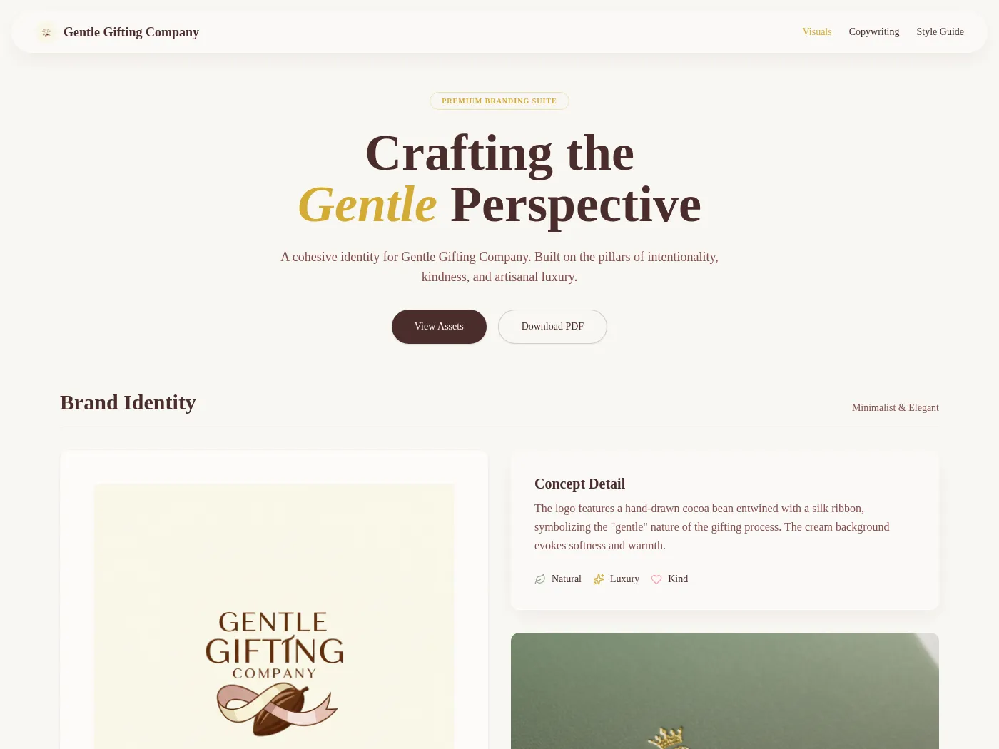 Gentle Gifting Branding Suite