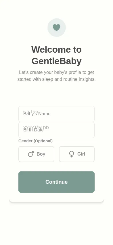 GentleBaby Tracker