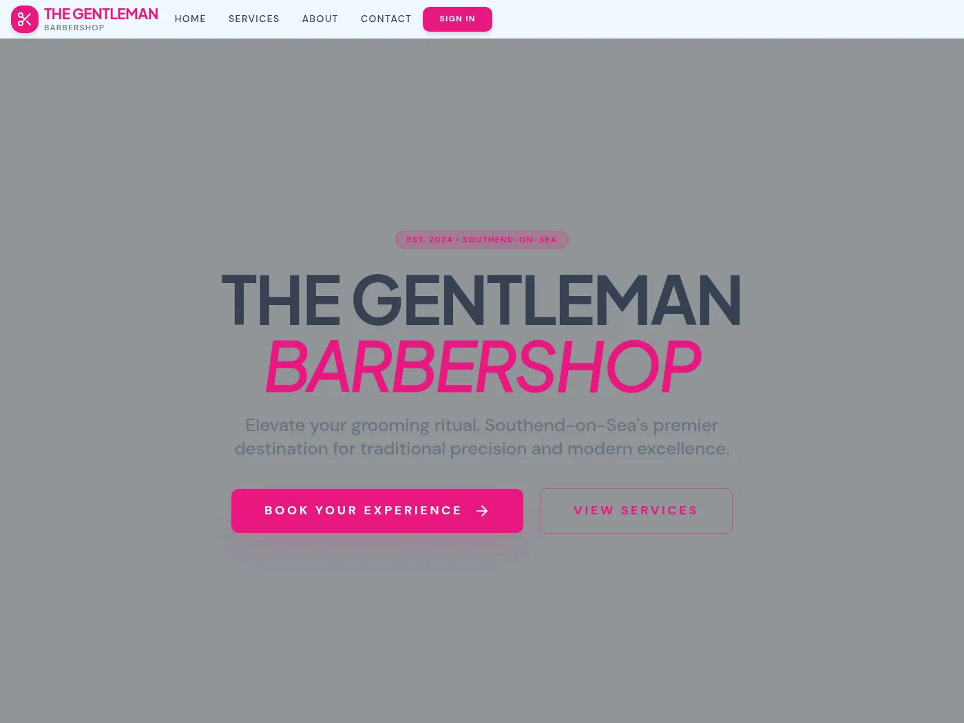Gentleman Barbershop Site