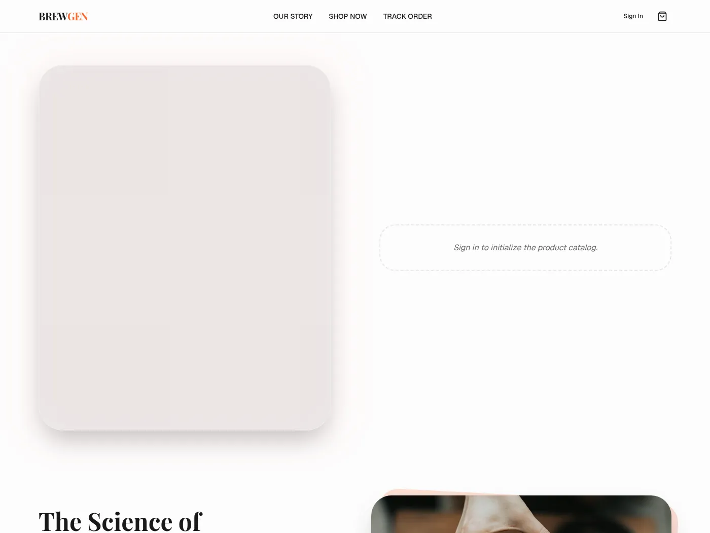 Gen-Z Coffee Shop UI