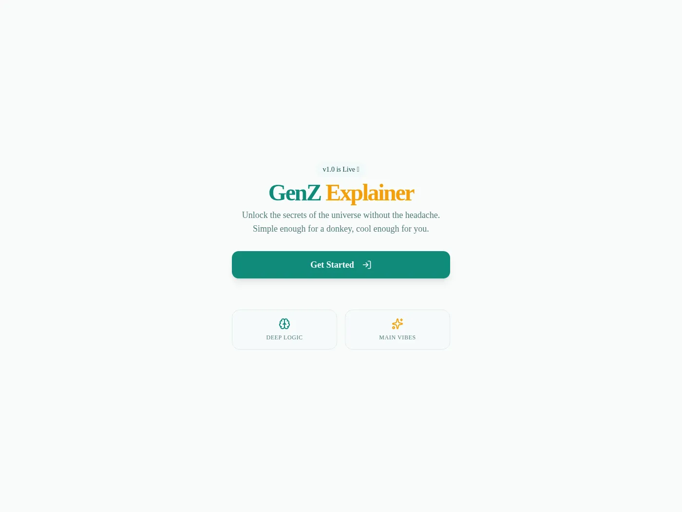 GenZ Simple Explainer