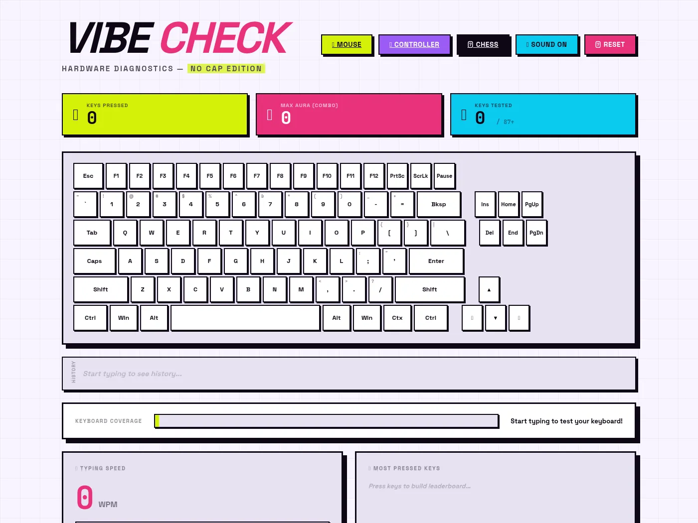 Gen Z Keyboard Tester