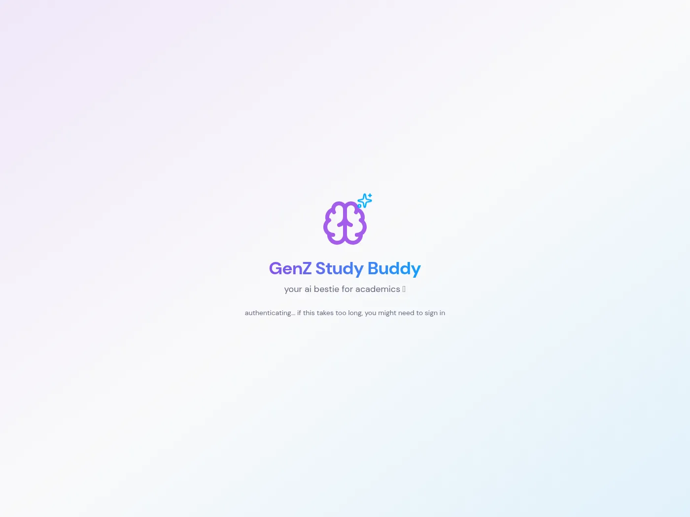 GenZ Study Buddy AI