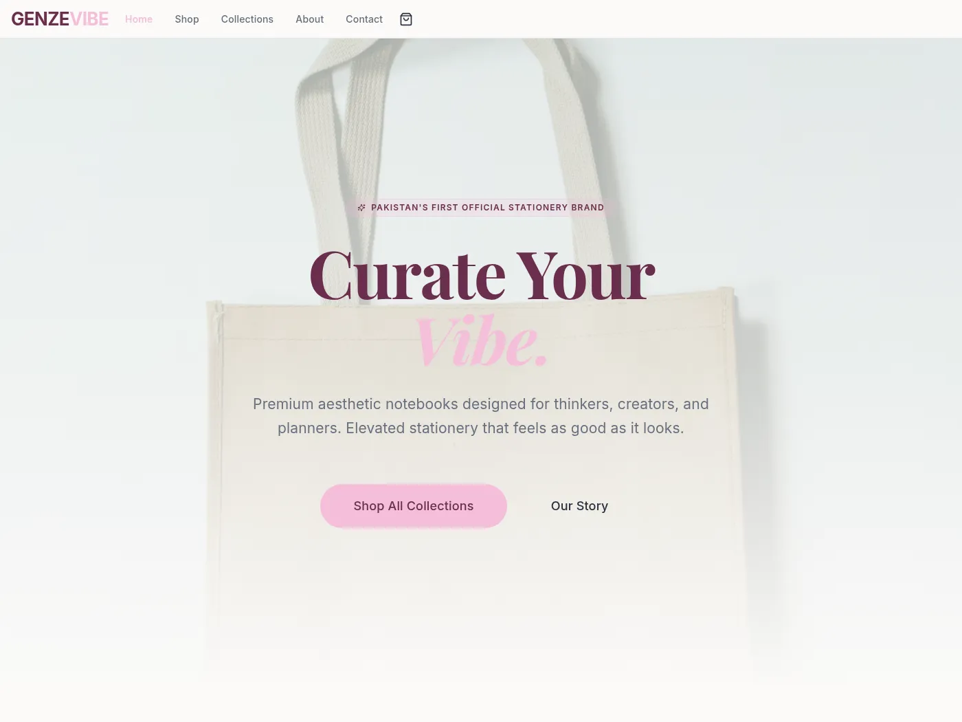 Genze Vibe Stationery Site