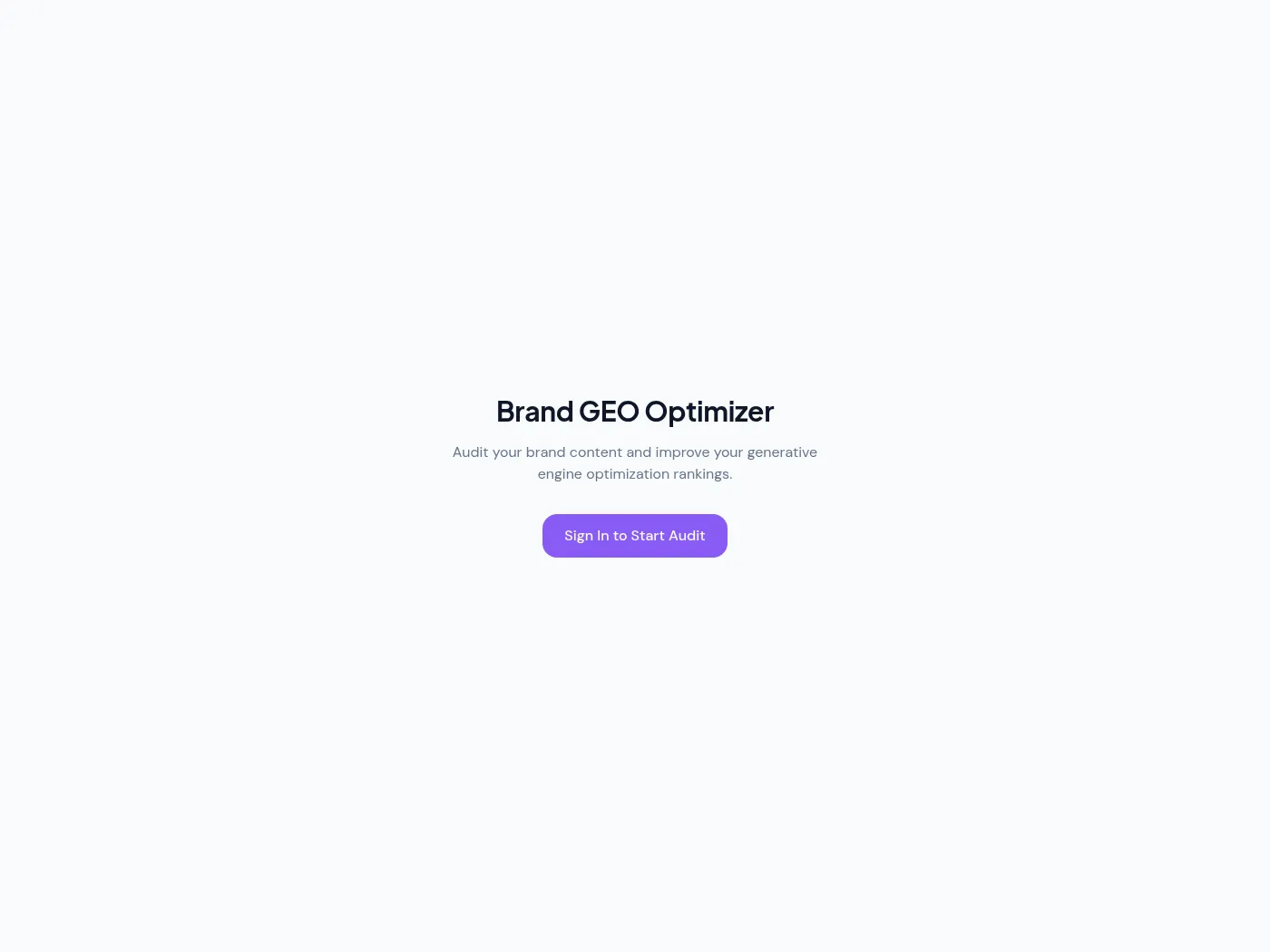 Brand GEO Optimizer