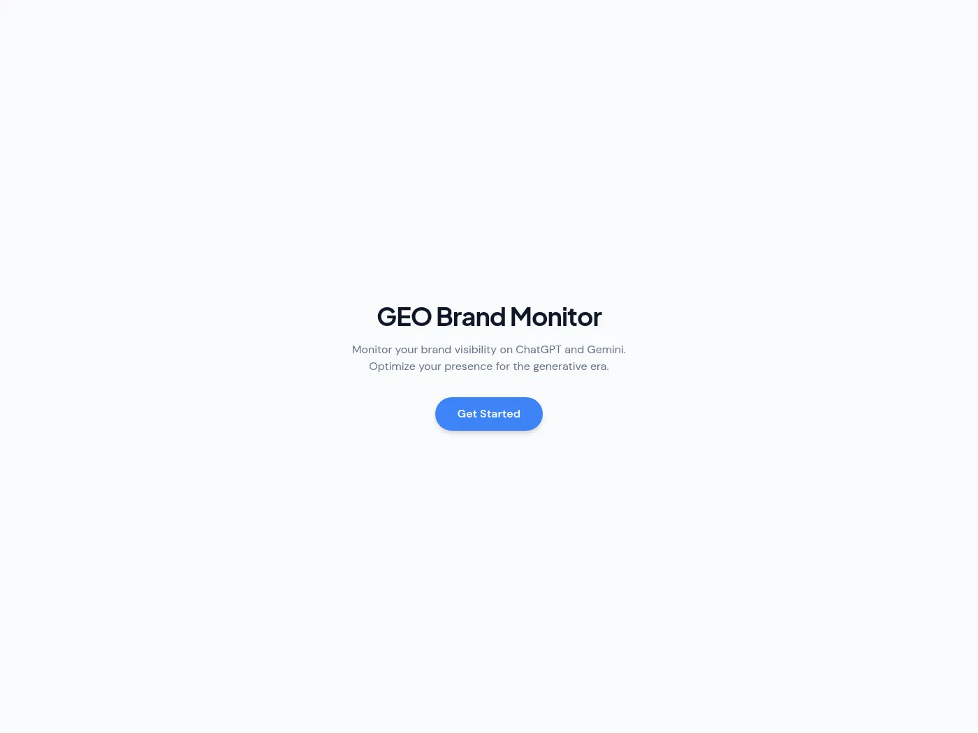 GEO Brand Monitor