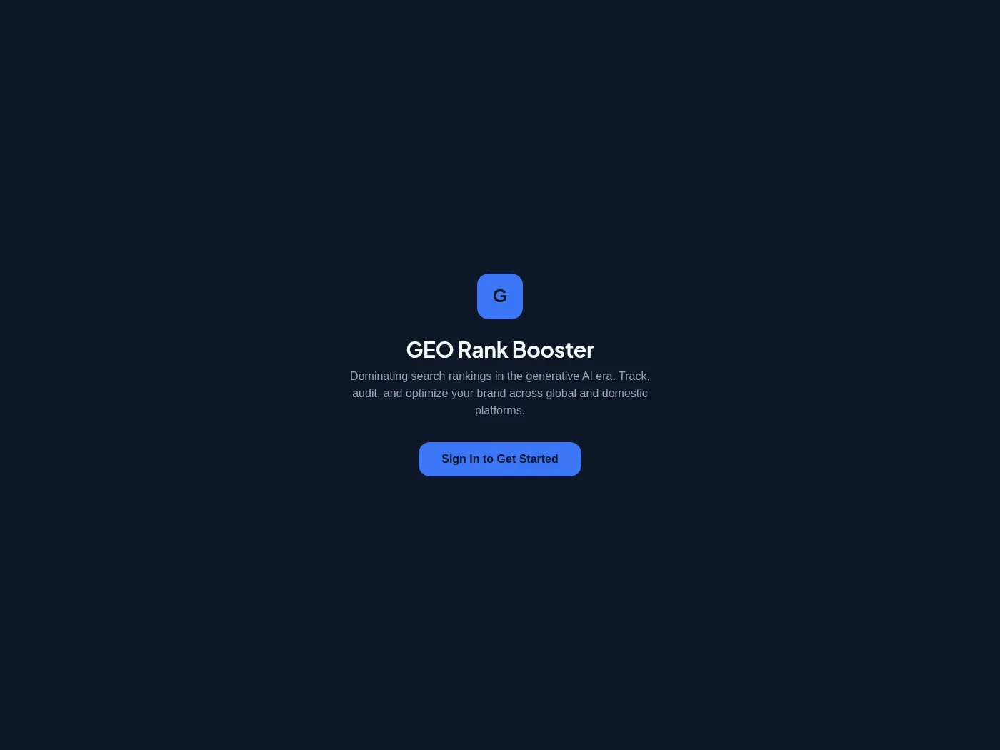 GEO Rank Booster
