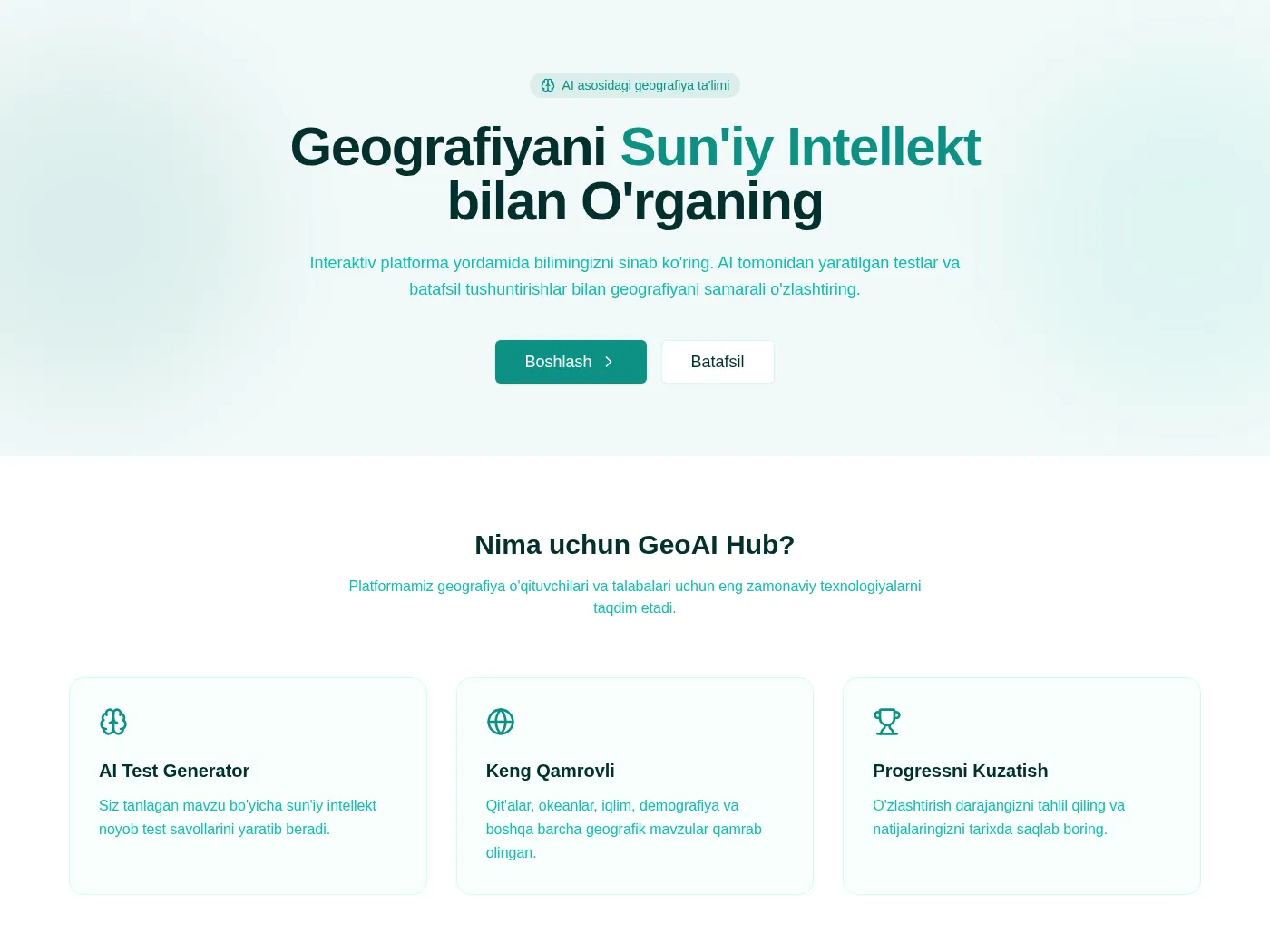 GeoAI Test Hub