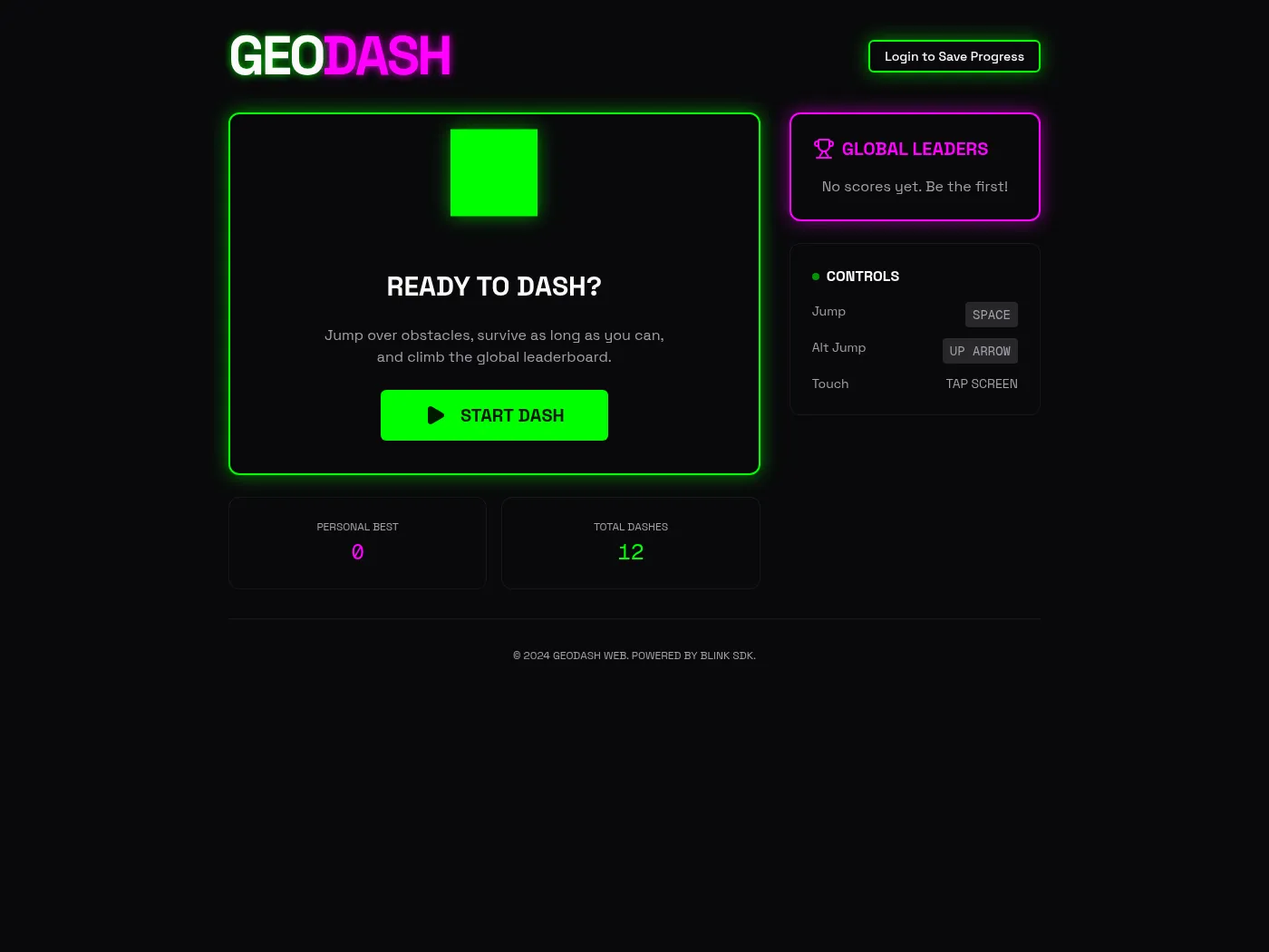 GeoDash Web Game