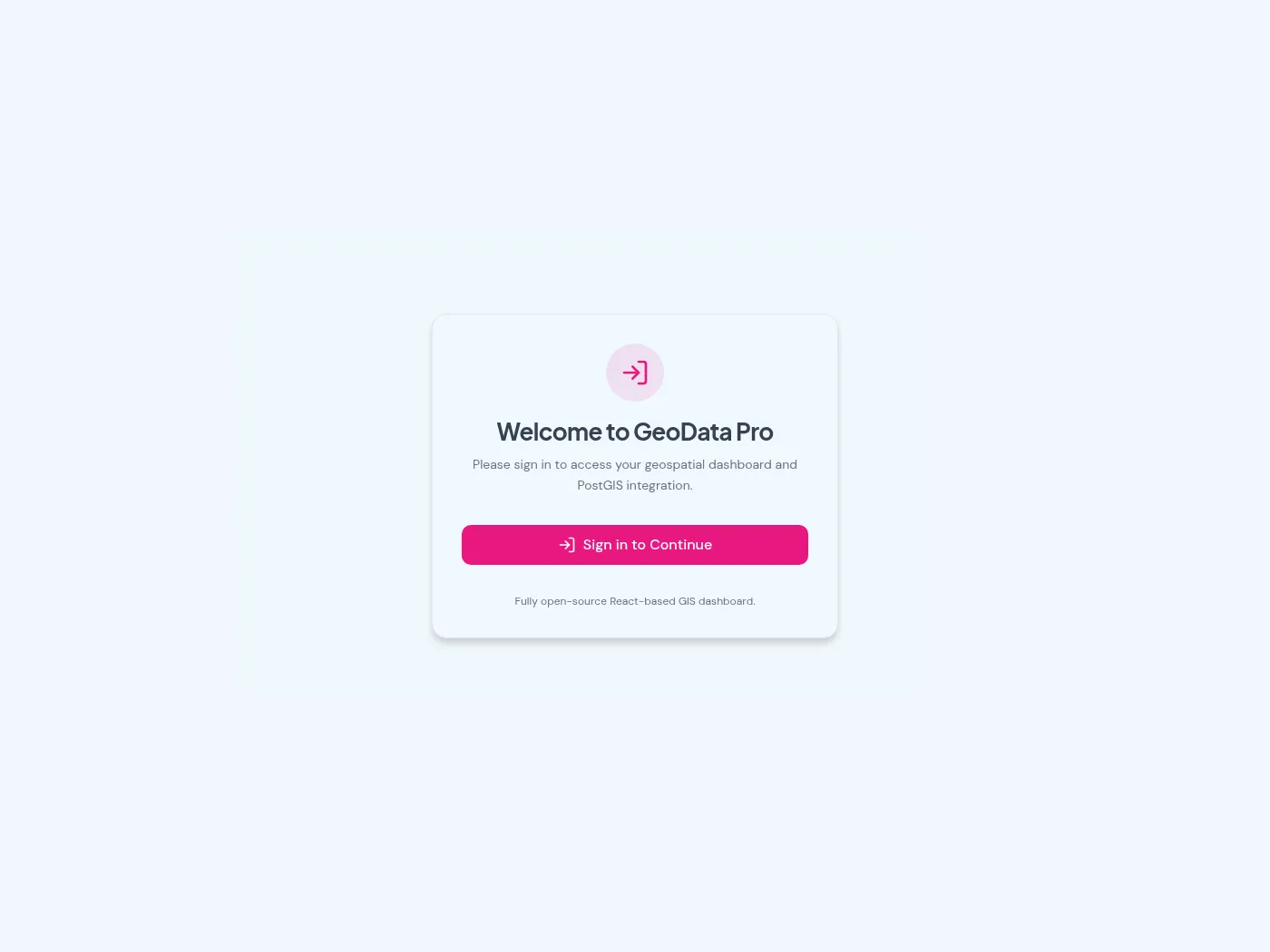 GeoData Dashboard Pro