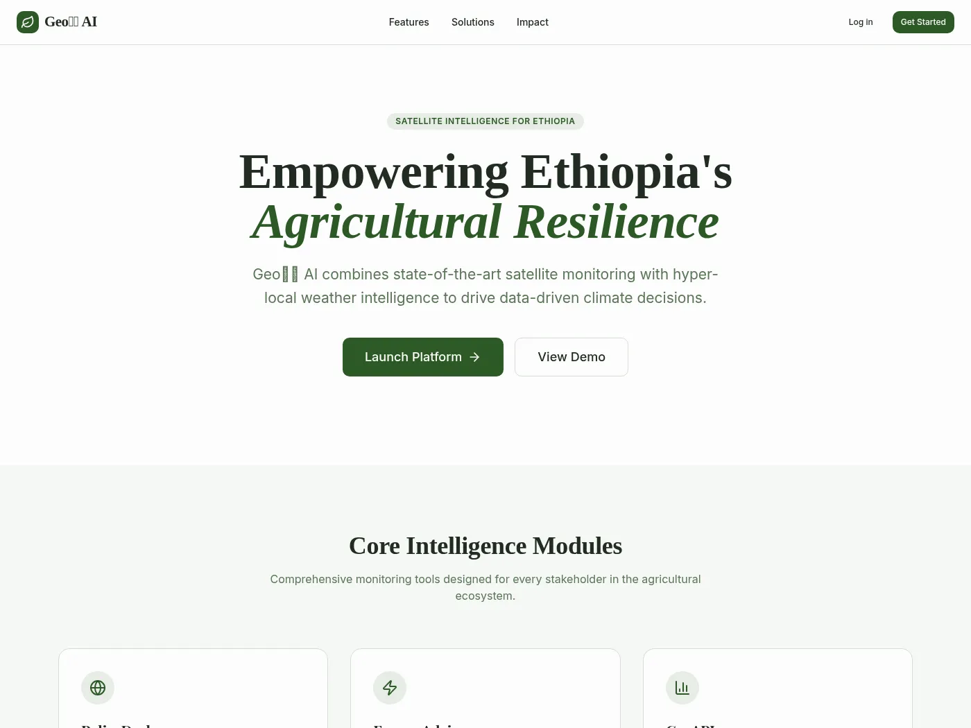 Geoማሳ AI Platform