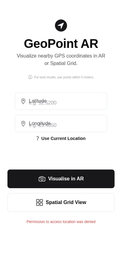 GeoPoint AR Visualizer