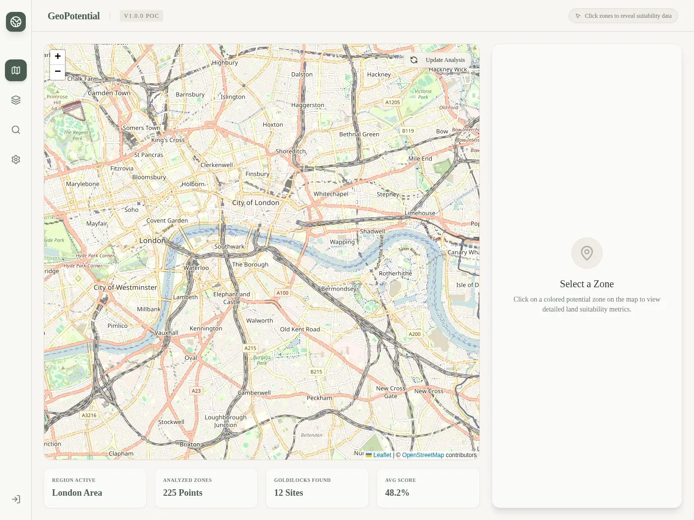 GeoPotential Dashboard