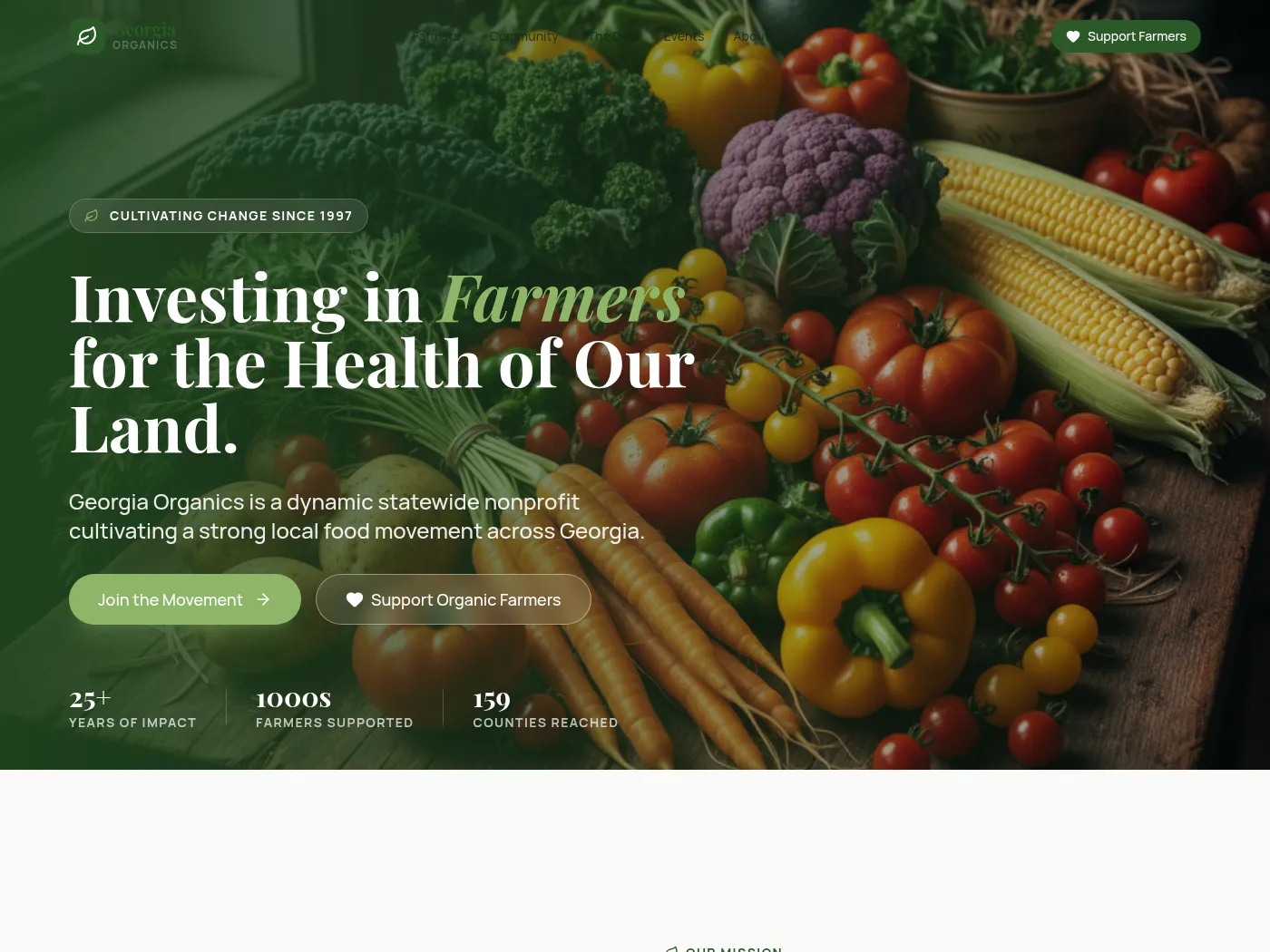 Georgia Organics Web Presence