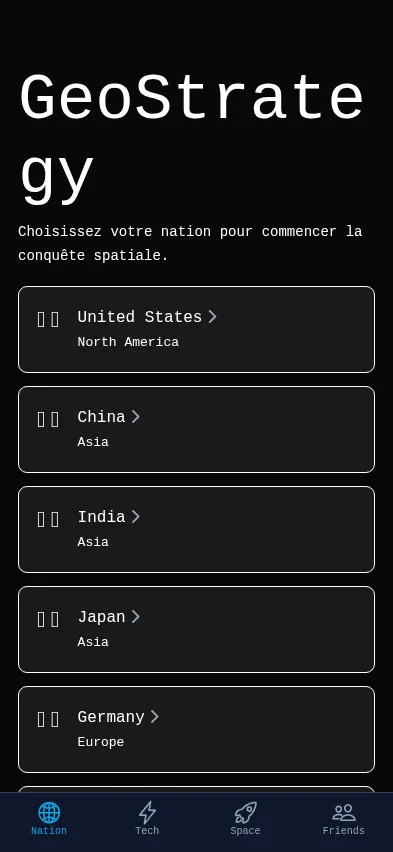 GeoStrategy Game App