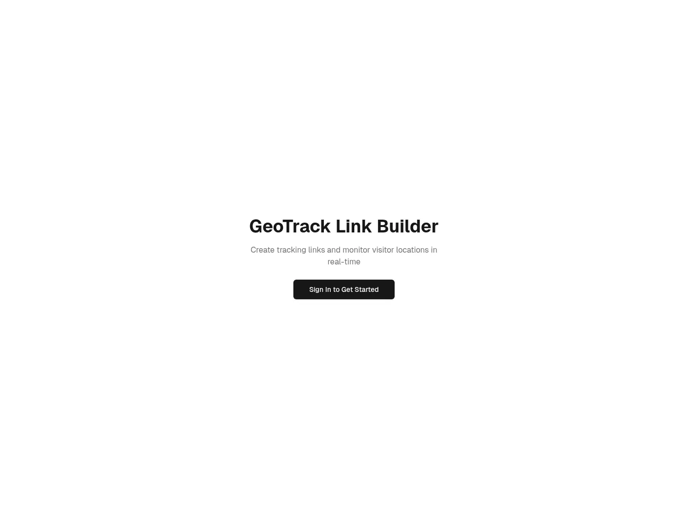 GeoTrack Link Builder