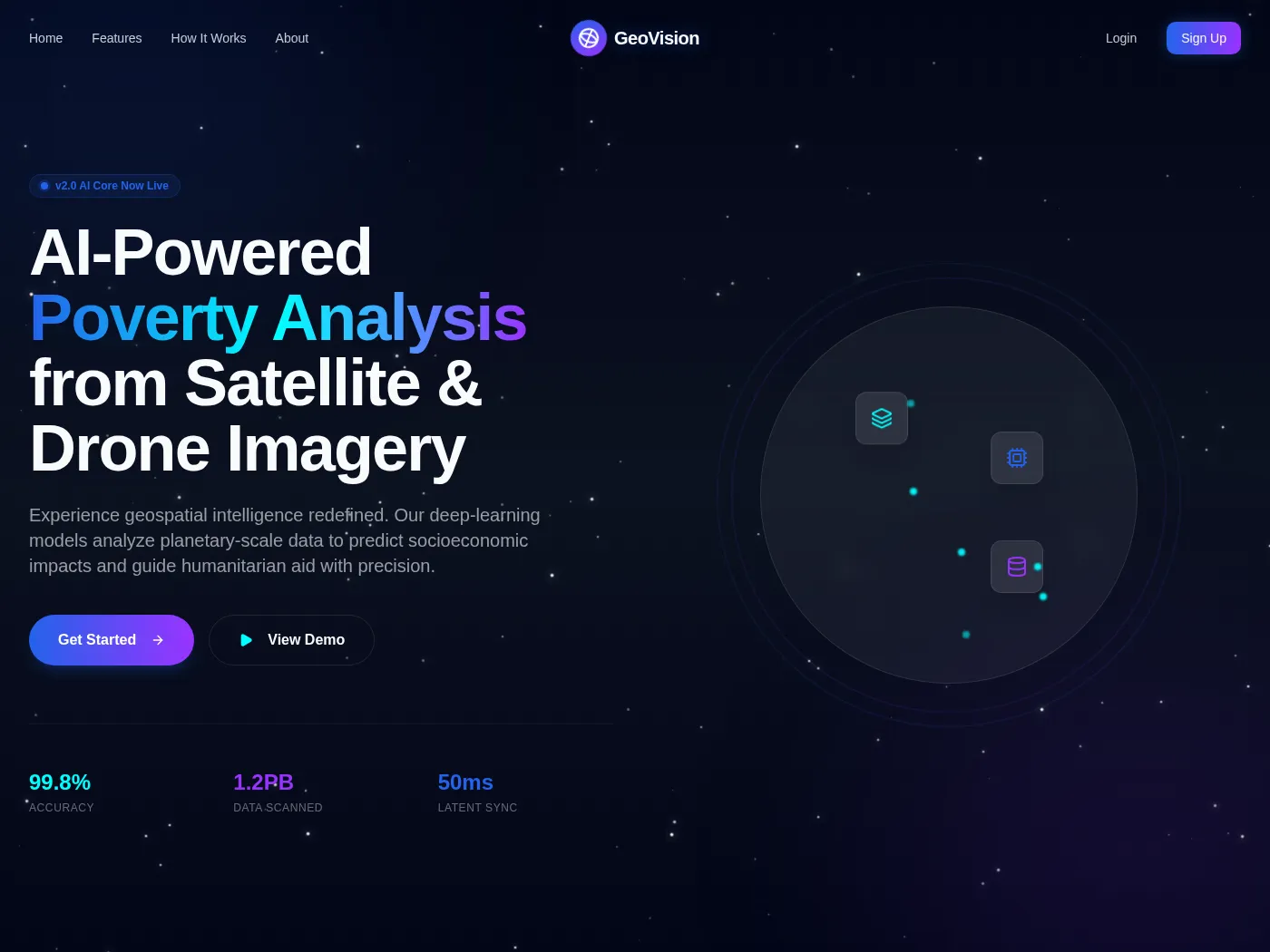 GeoVision AI Landing Page