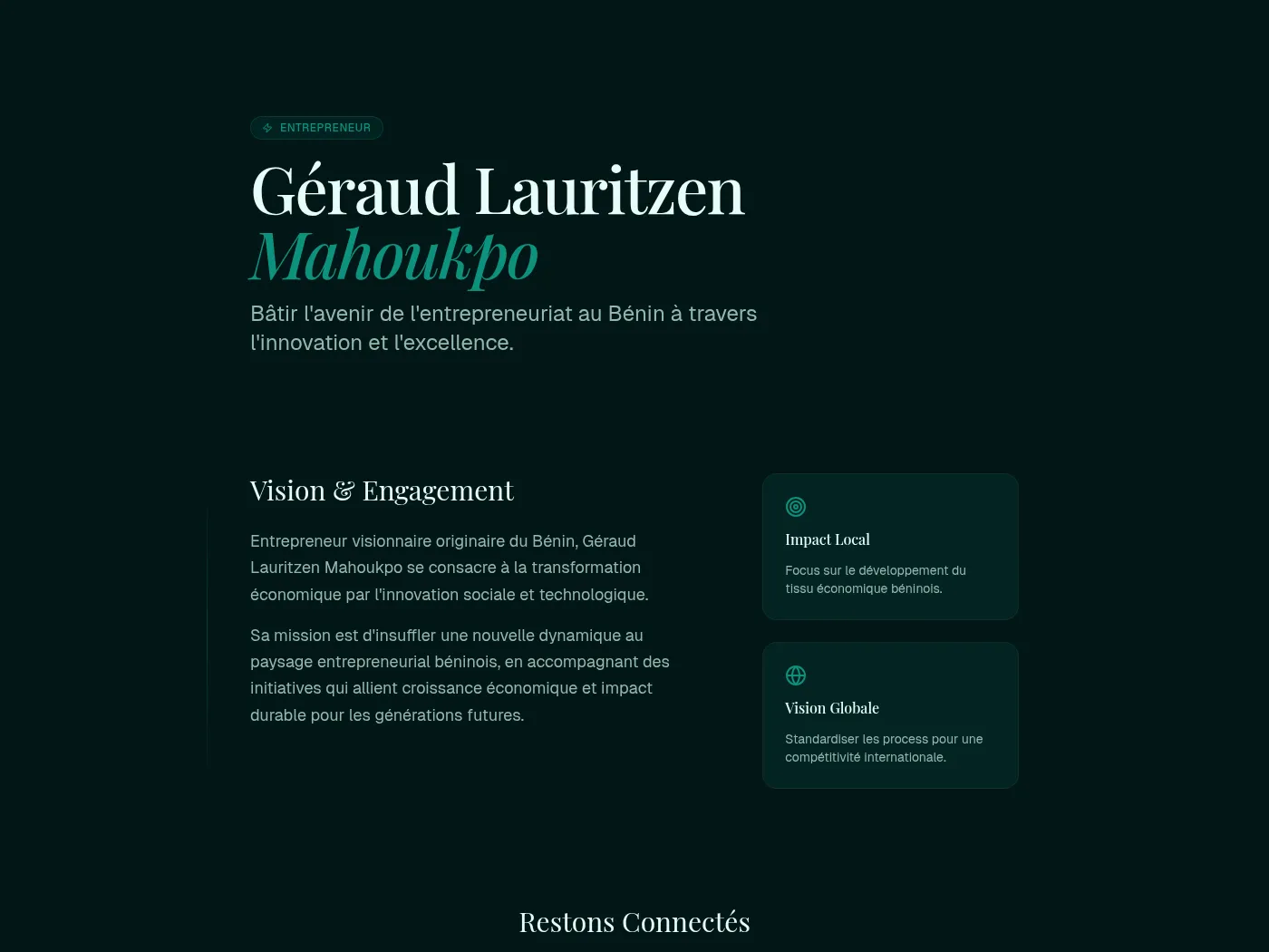 Géraud Lauritzen Portfolio