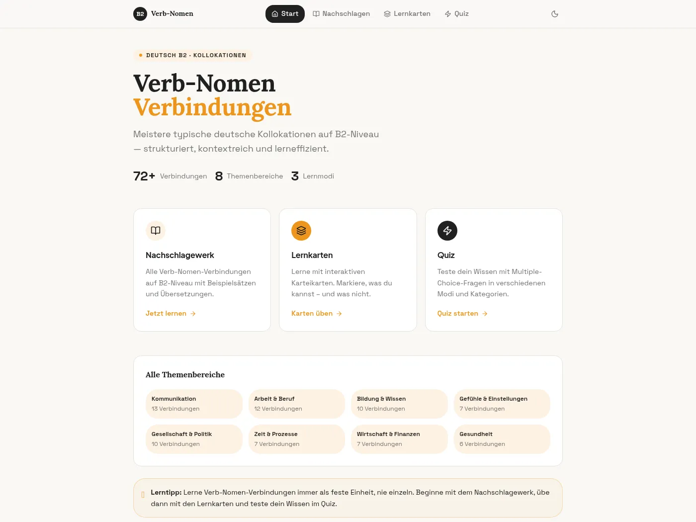 German Verb Connect B2