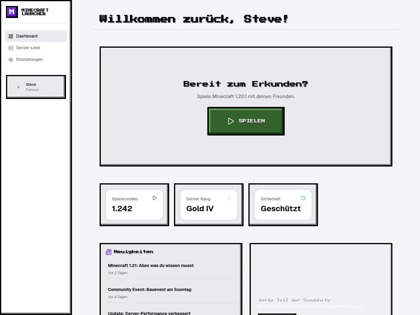 Mein Minecraft Client