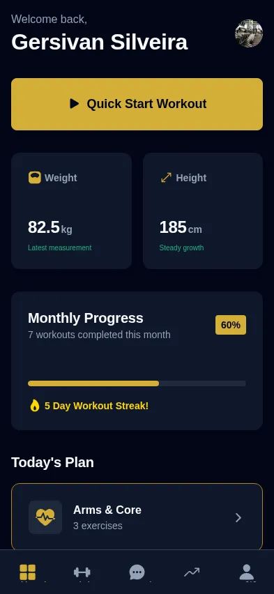 Gersivan Fitness App