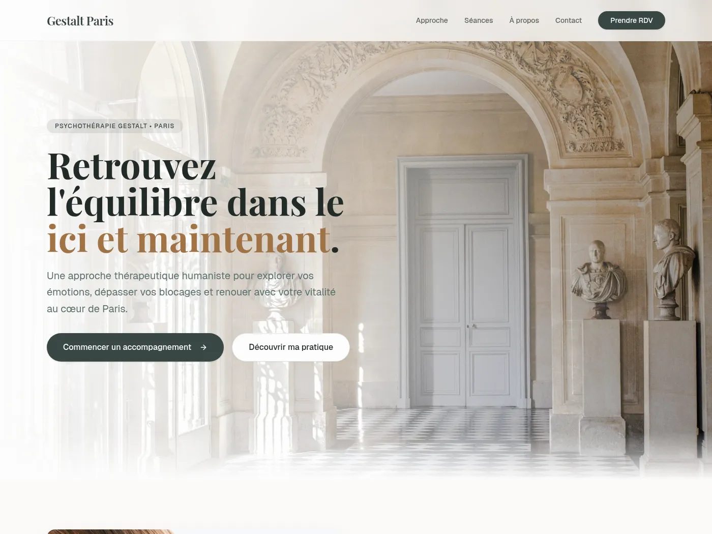 Gestalt Paris Therapist Site