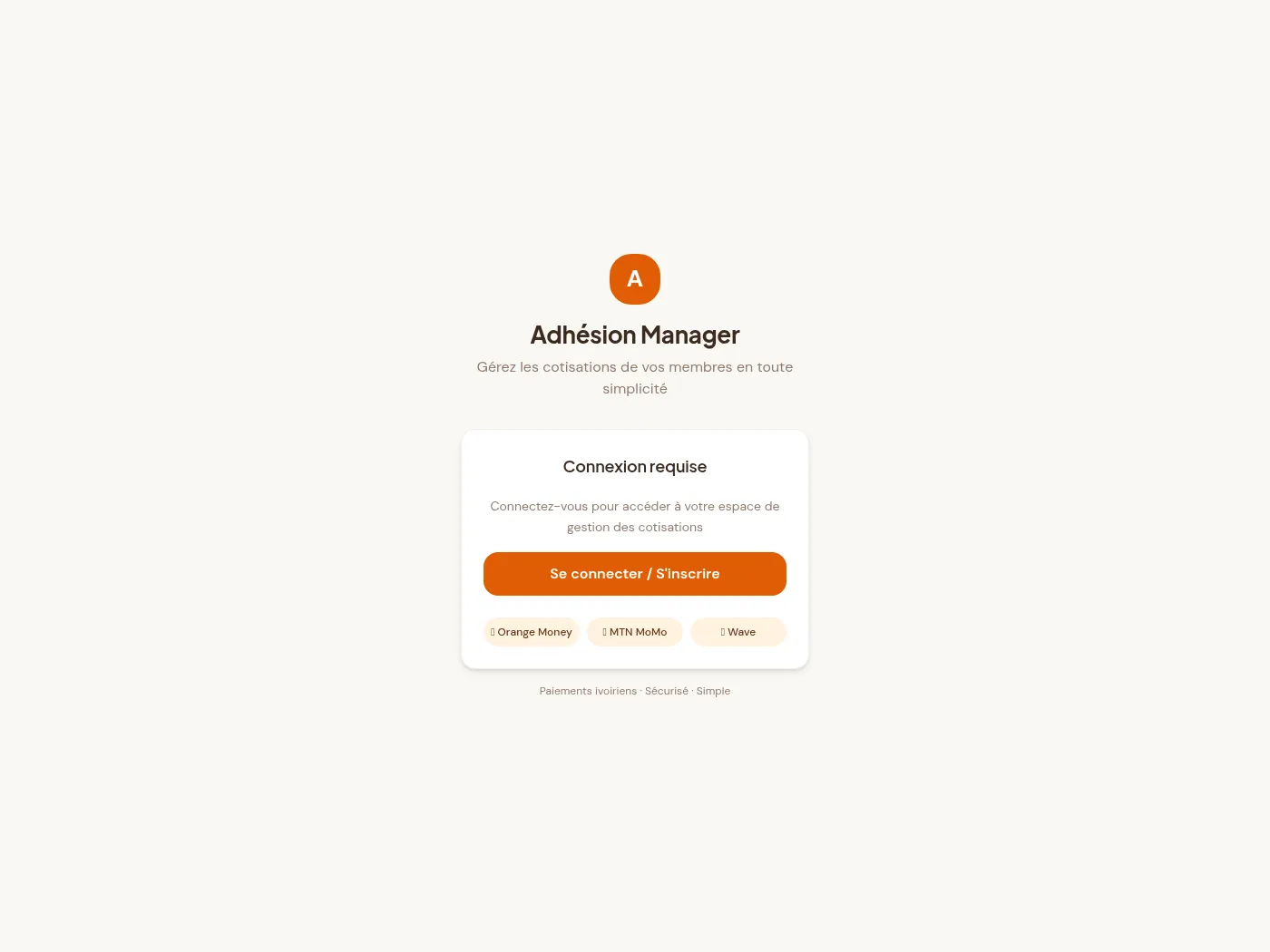 Adhésion Manager