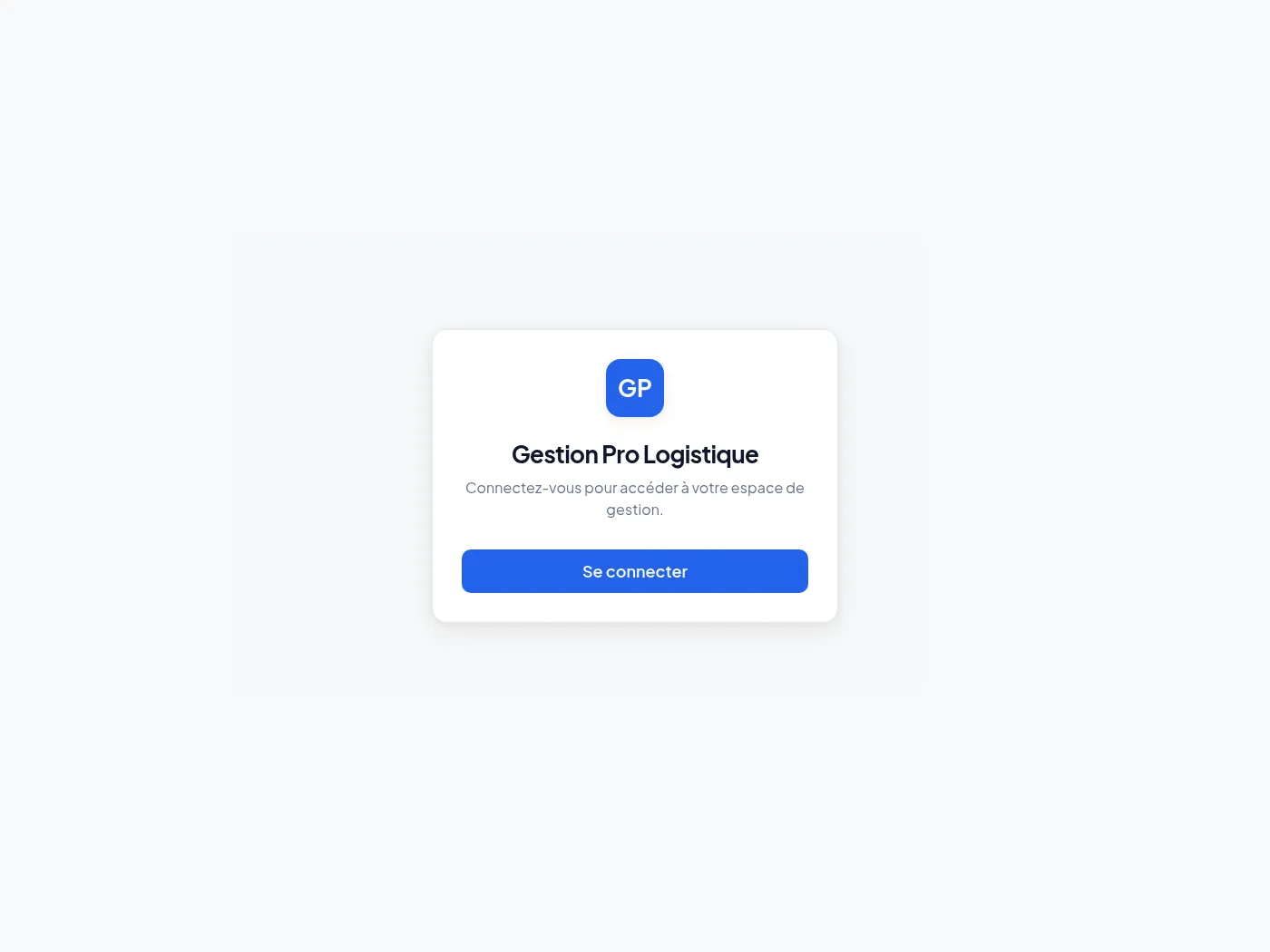 Gestion Pro Logistique