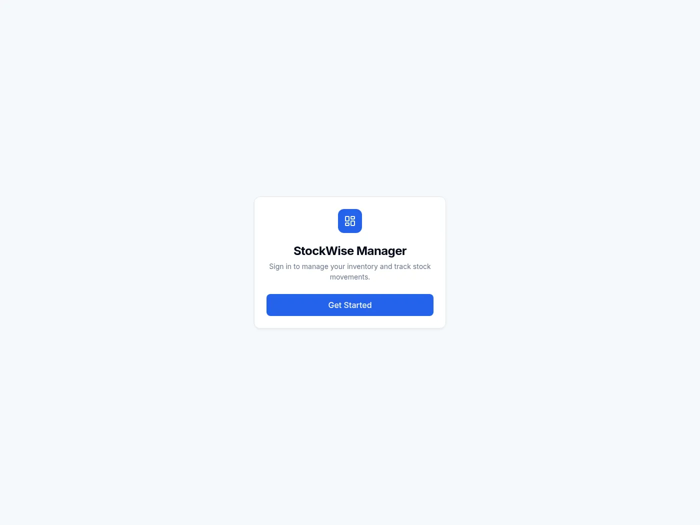 StockWise Manager