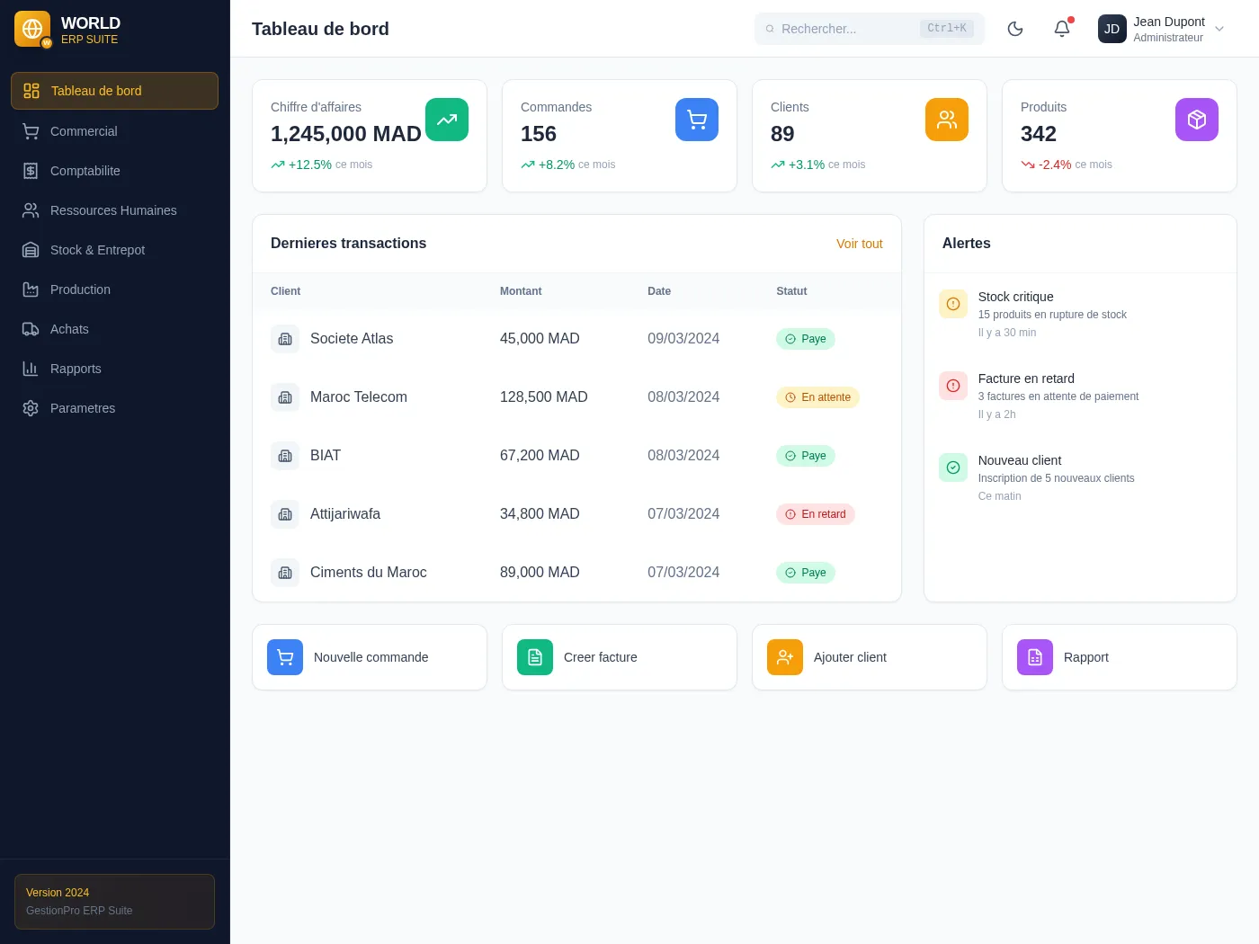 GestionPro ERP Suite