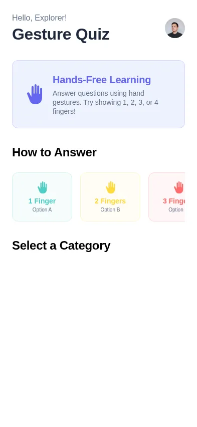 Gesture Quiz App