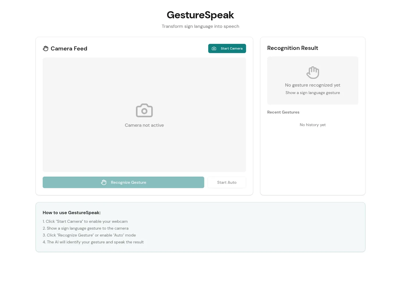 GestureSpeak
