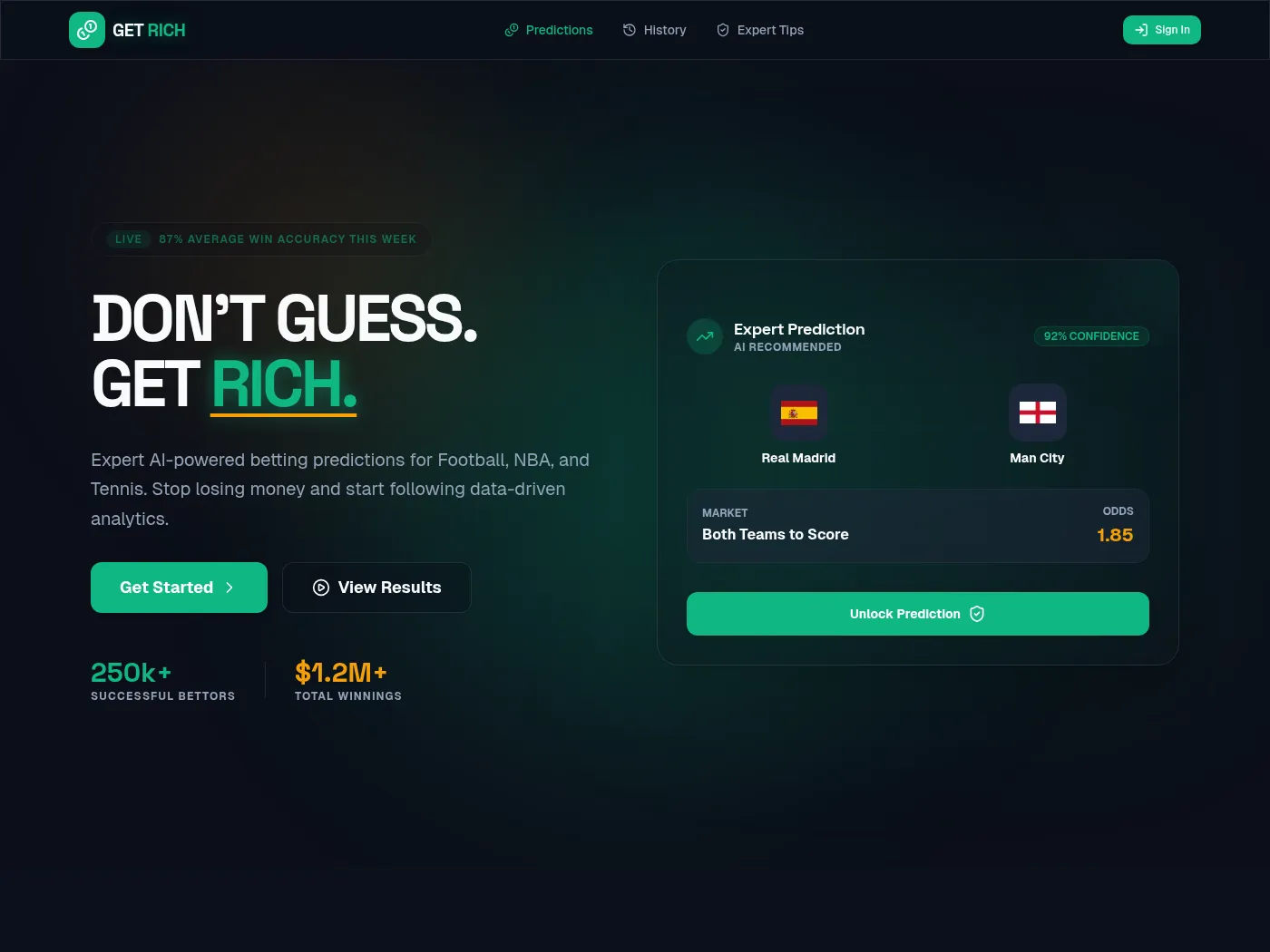 Get Rich Predictions